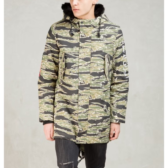 Black Scale | Jackets & Coats | Black Scale Camo Torpedo Fishtail ...